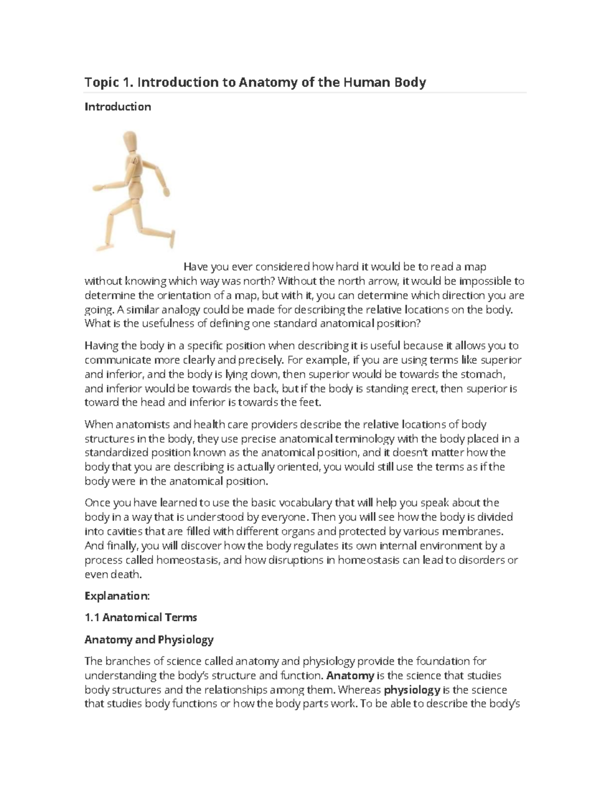 ALL THE TOPIC ONE TO FIVE - human body care - TecMilenio - Studocu