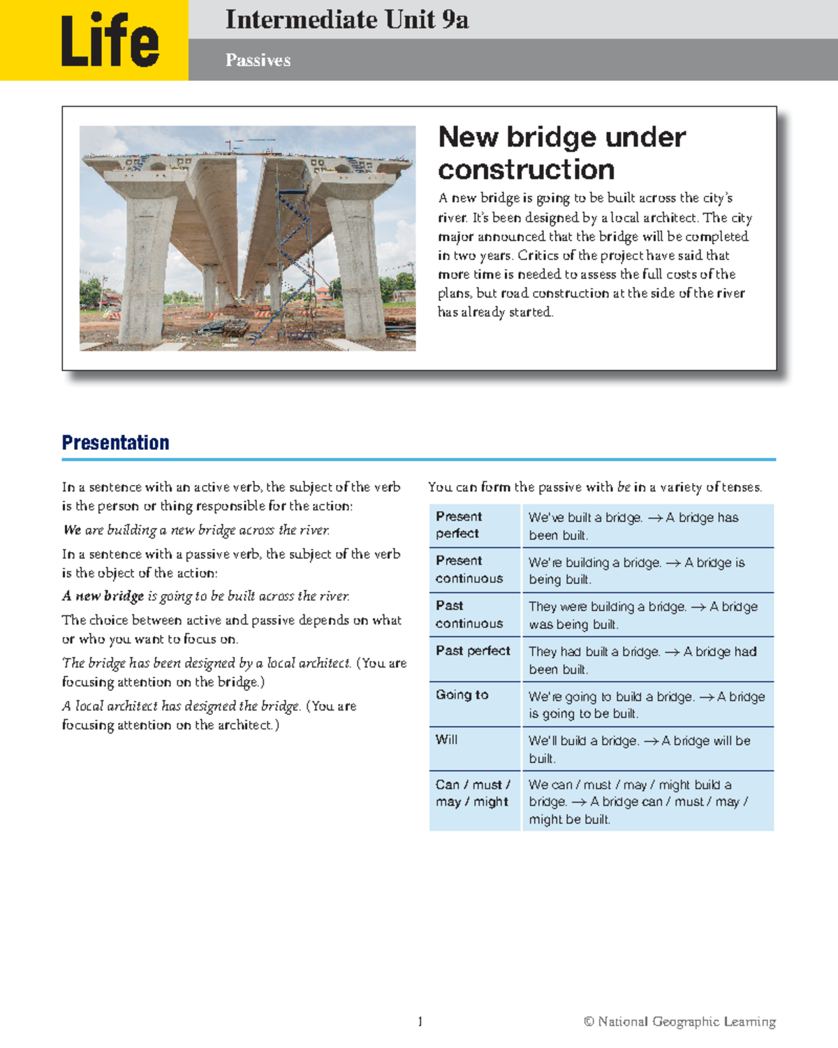 86541 Intermediate GW 09a-1 - 1 © National Geographic Learning Life ...