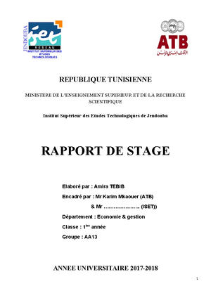 Rapport-de-stage - ceci est un exemple de rapport de stage - Institut ...