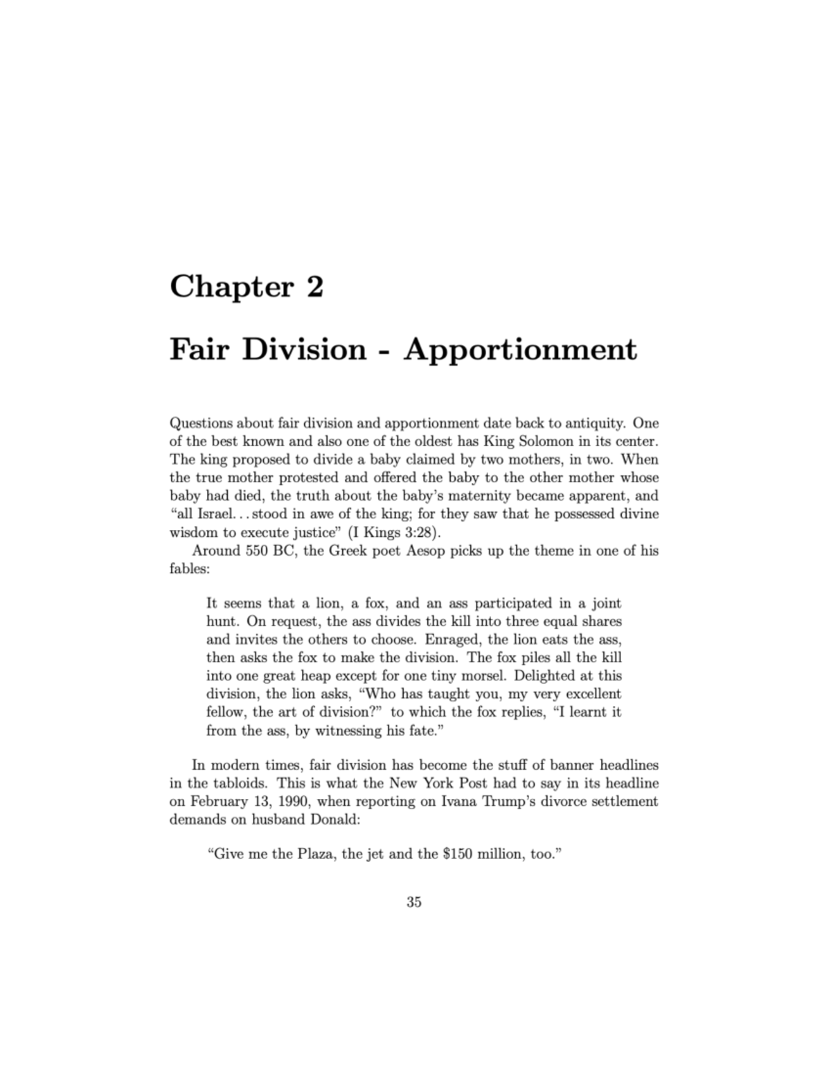 Chpater 2 Math Textbook - Chapter 2 Fair Division Apportionment ...