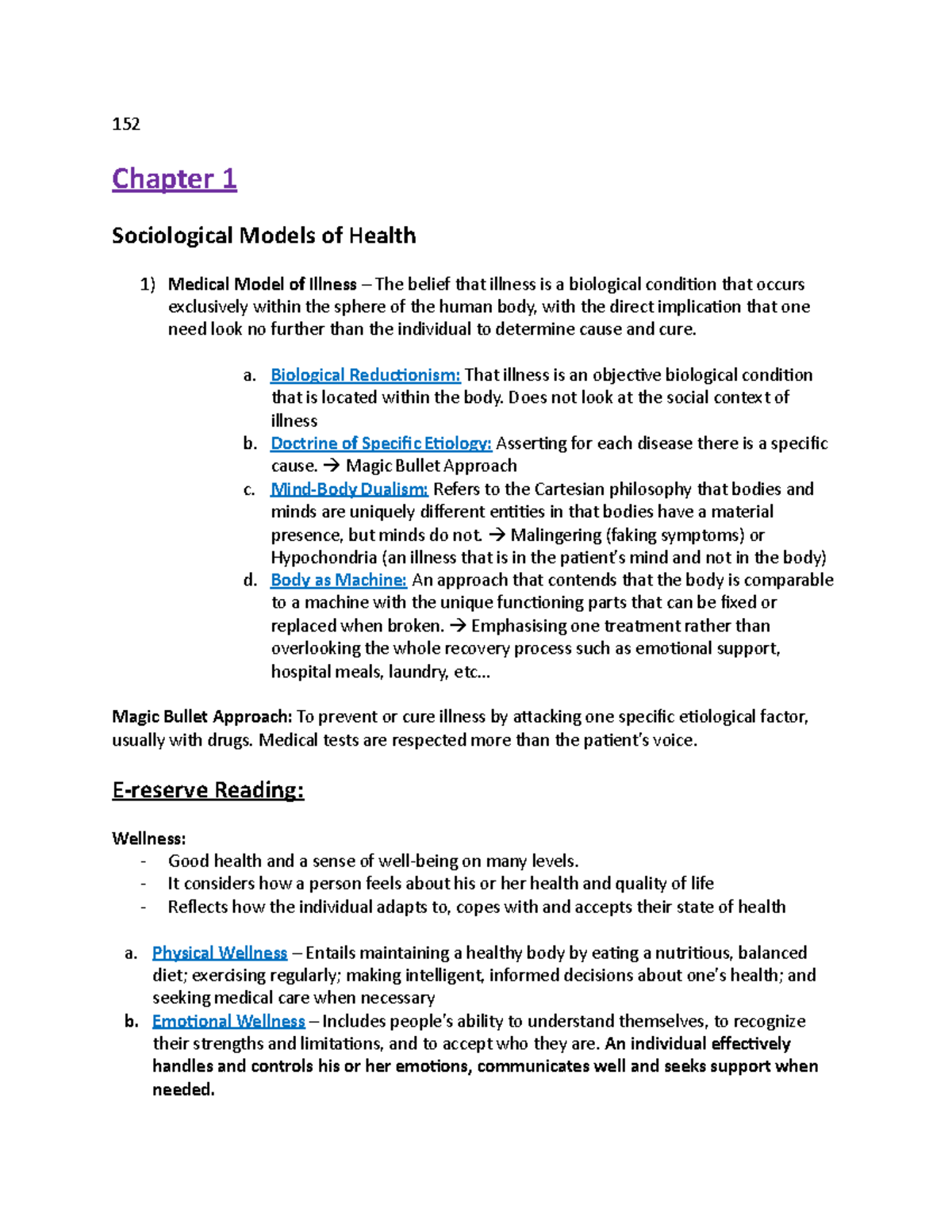 Chapter 1 - Textbook: The Sociology of Health, Illness, and Health Care ...