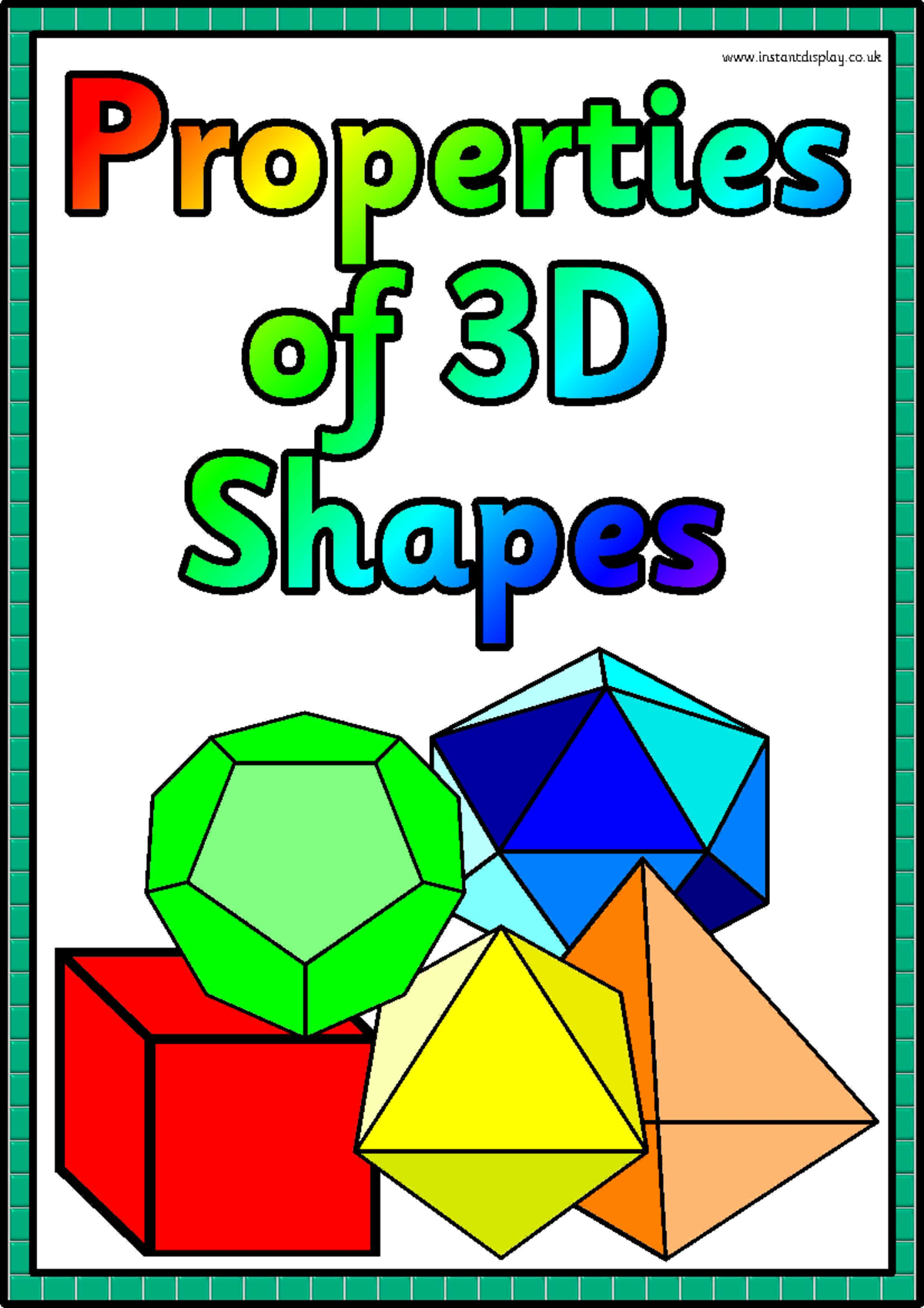 3dshapeproperties - 3d shapes properties - TSO1505 - Studocu