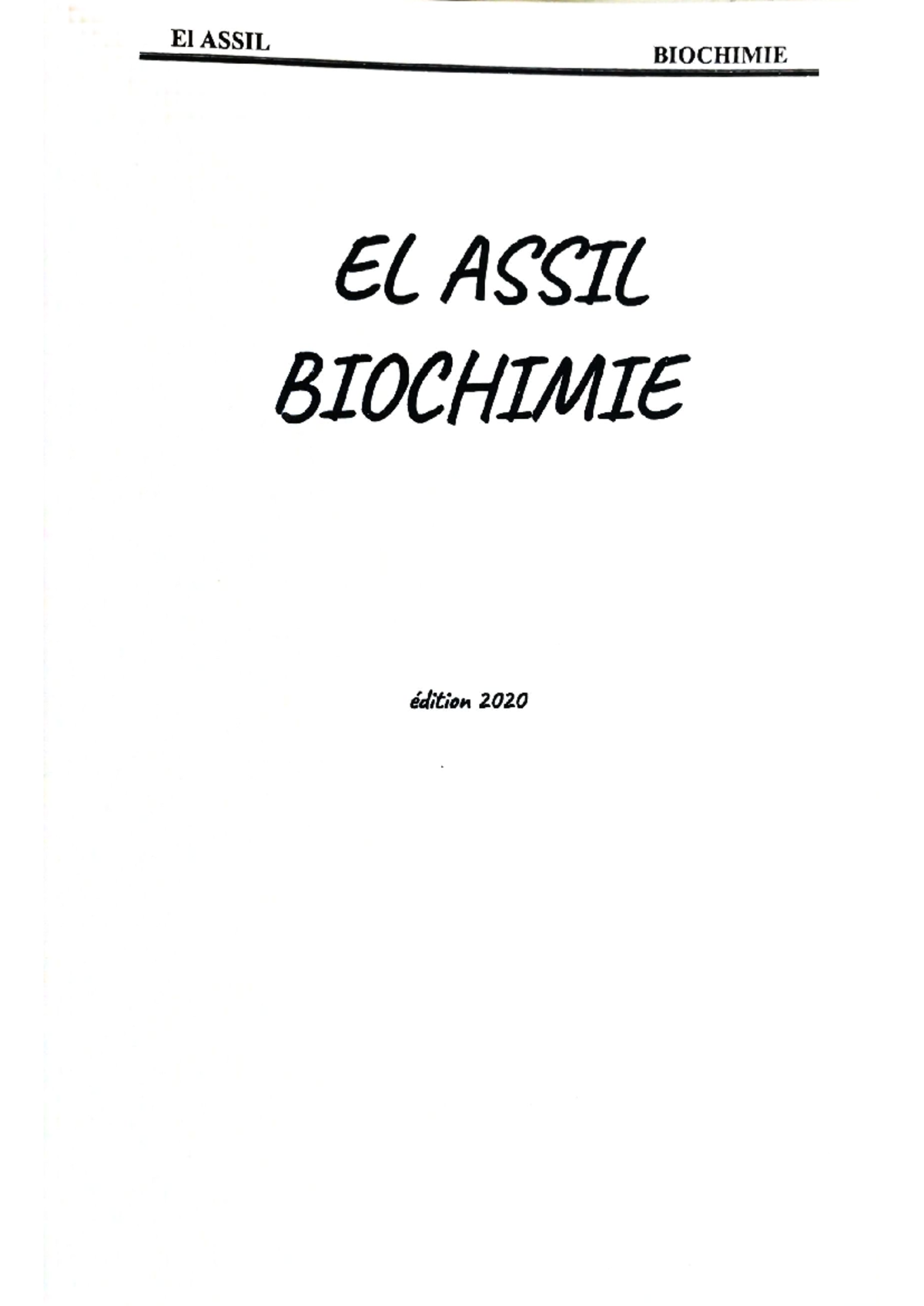 2-El-Assil (biochimie) QCM - Biochimie, protides - Studocu