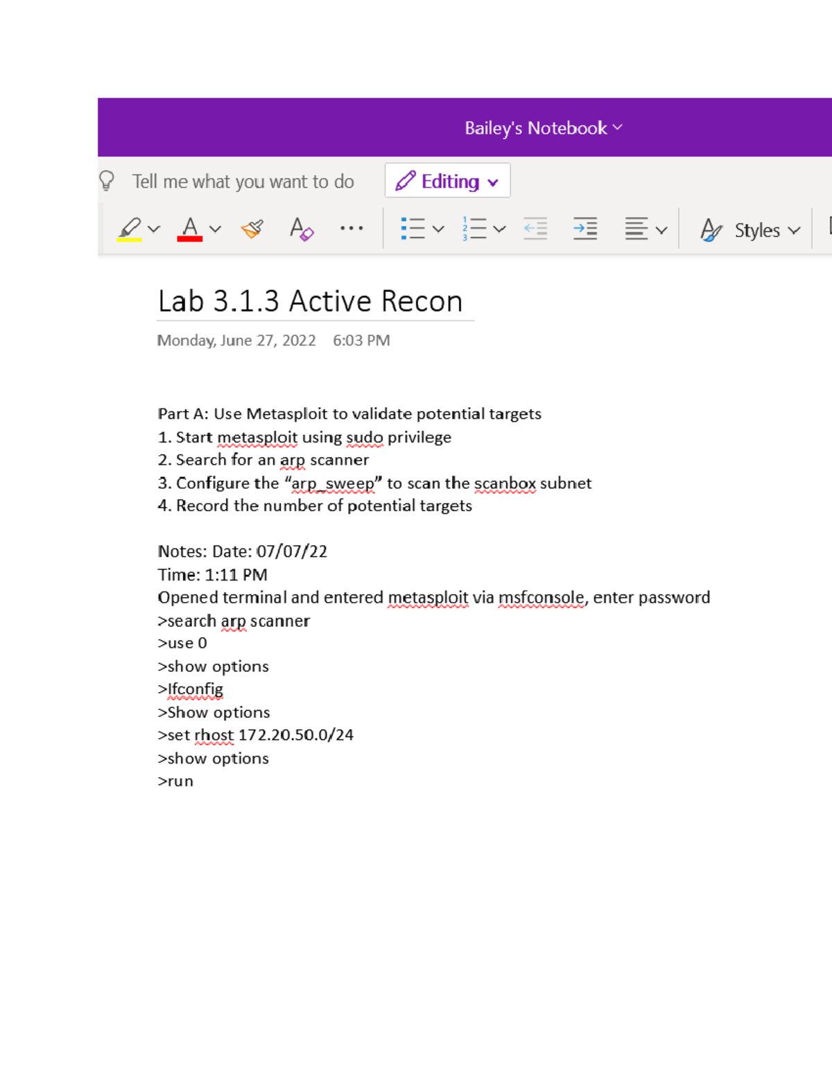Active Recon-Notebook - ITSC-1325 - Studocu