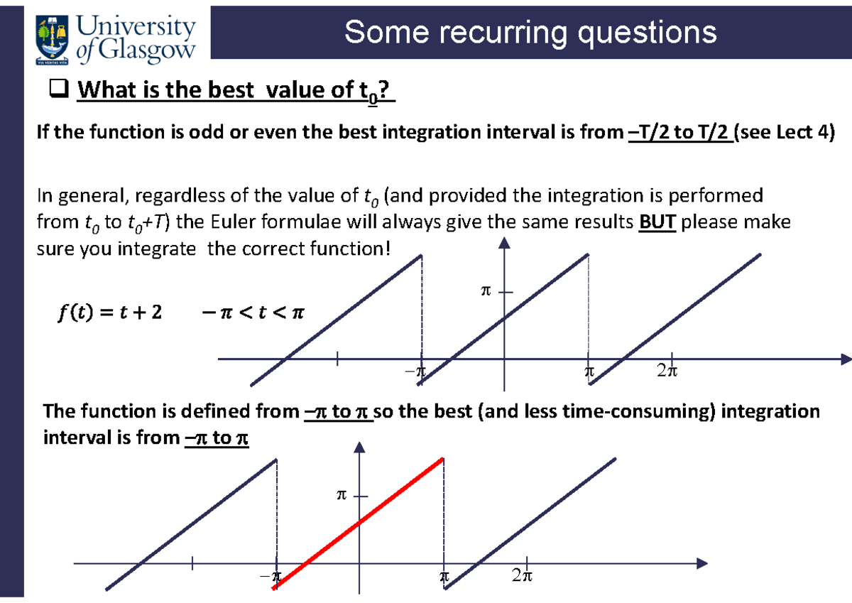 Revision Problems - Solutions - Warning: TT: undefined function: 32 Some recurring questions ...