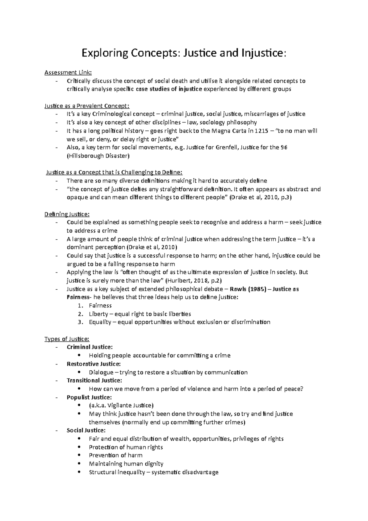 Exploring Concepts. Justice and Injustice - Exploring Concepts: Justice ...