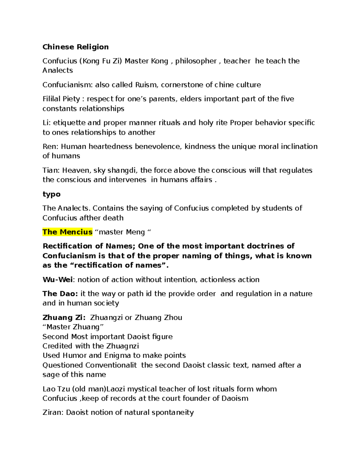 Chinese Religion - vocabulary - Chinese Religion Confucius (Kong Fu Zi ...