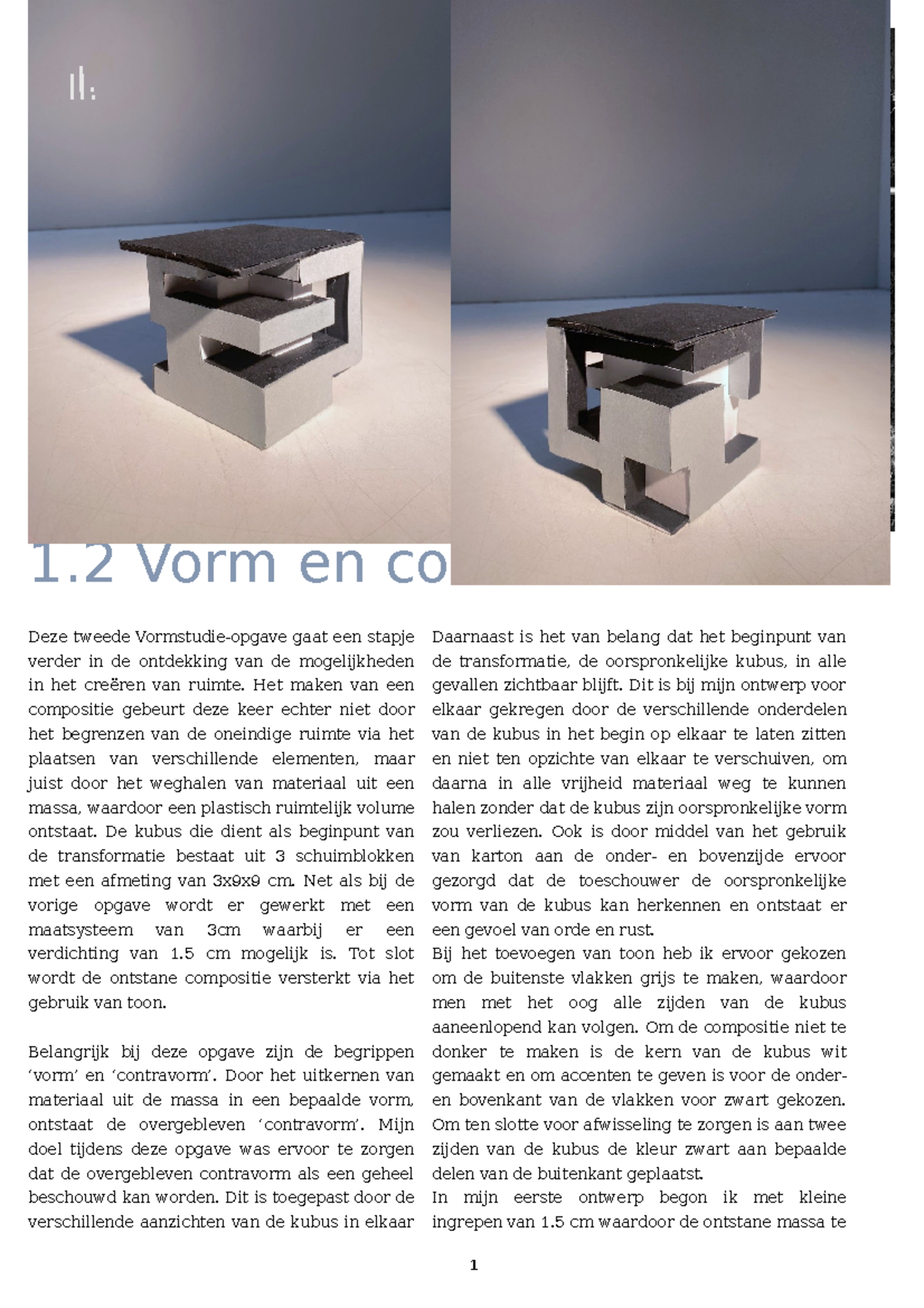 Vorm en contravorm (studeersnel) - 4. 1 Vorm en contravorm Deze tweede ...