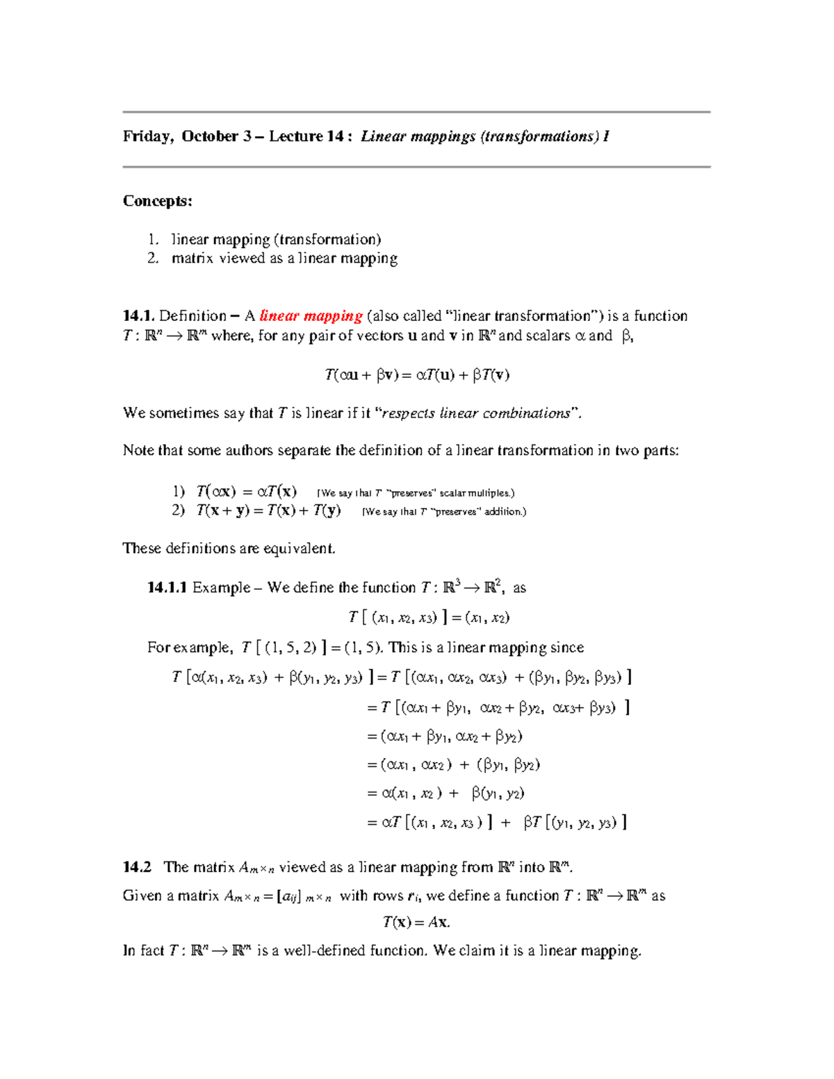 Lect115 14 rev f14 - Study reference - Friday, October 3 − Lecture 14 ...
