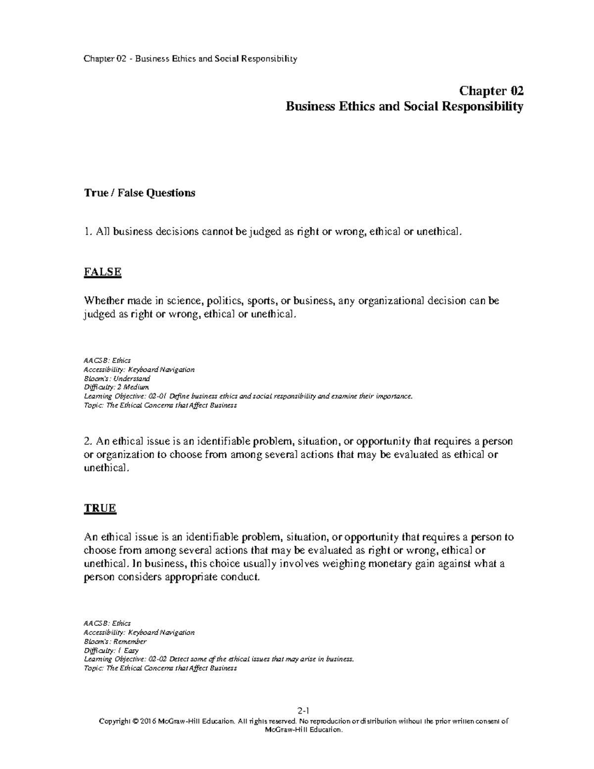 Business changing world 10th edition ferrell test bank - Chapter 02 ...