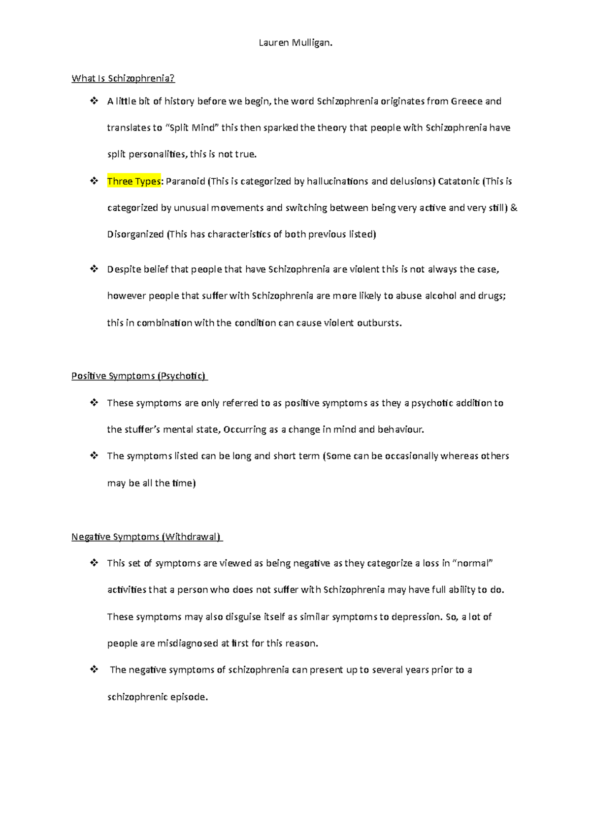 Psychology Presentation Script - What Is Schizophrenia? A litle bit of ...