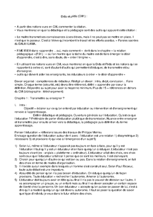 L1 Staps S1 CM Dida et péda - CM 3 Dida et péda : Définition courante ...