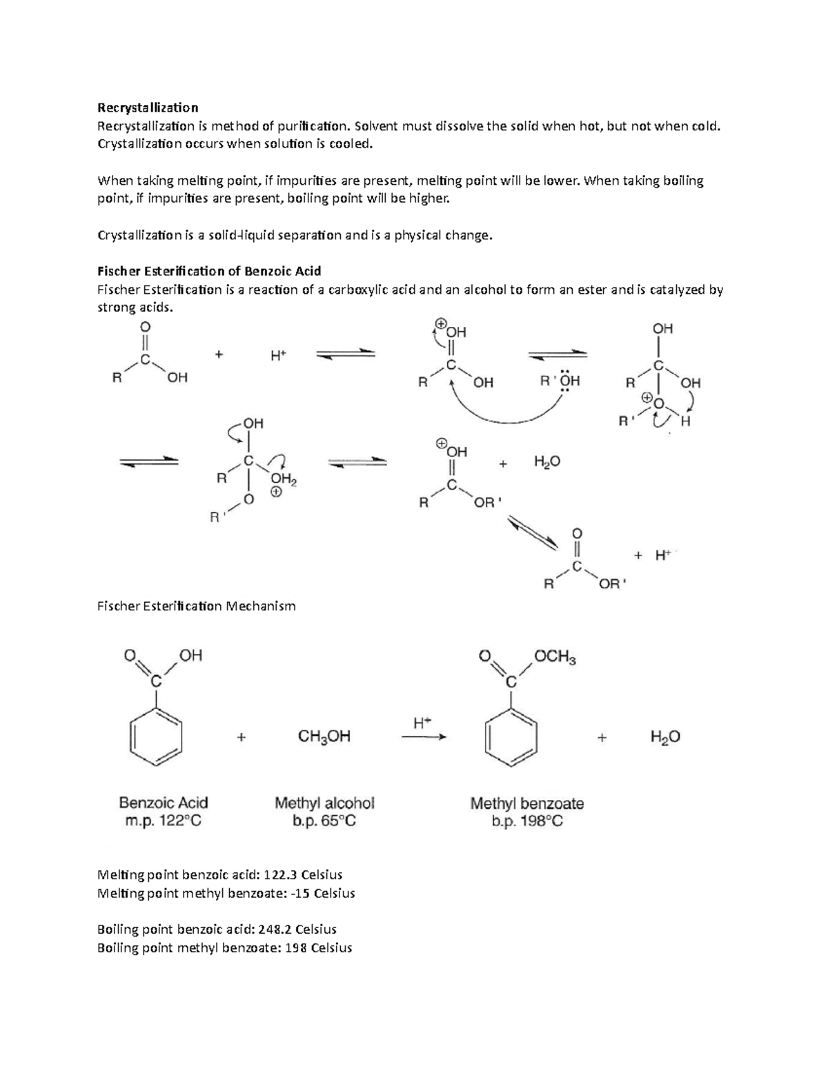 Orgo 2 Final - Recrystallization Recrystallization is method of ...