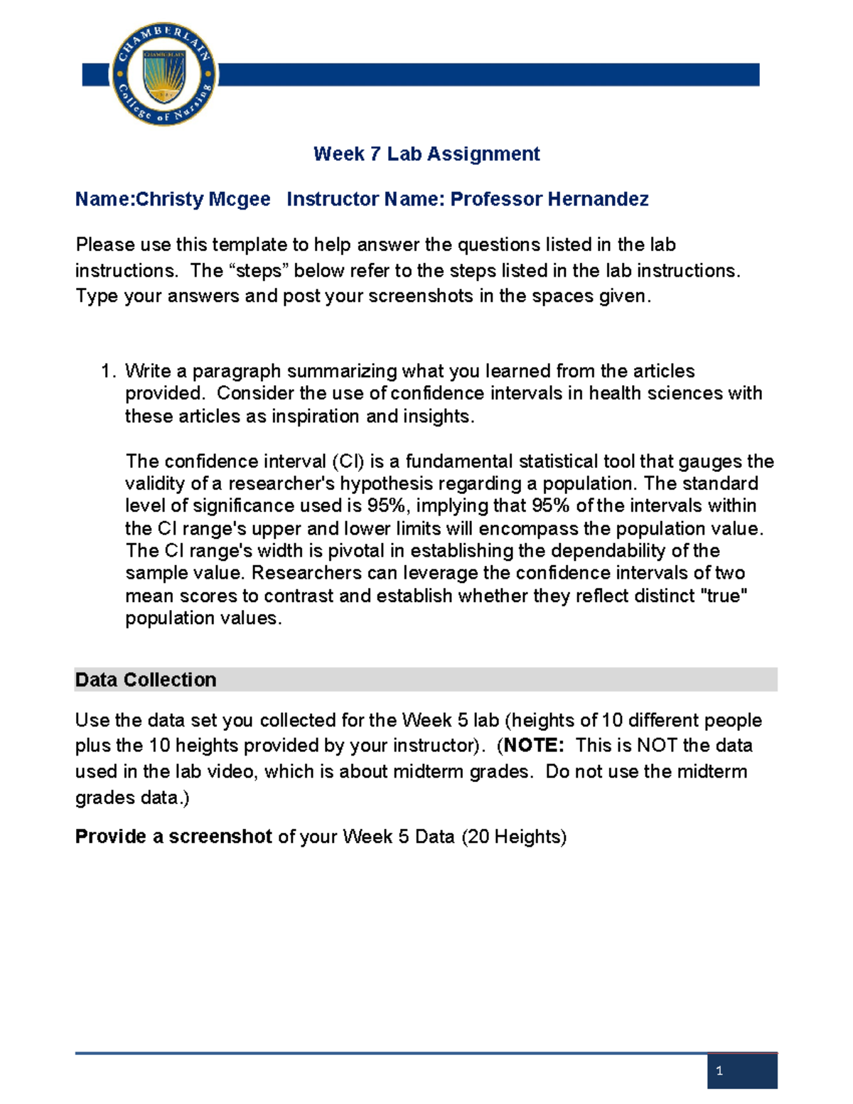 Week 7 lab CI - lab - Week 7 Lab Assignment Name:Christy Mcgee ...