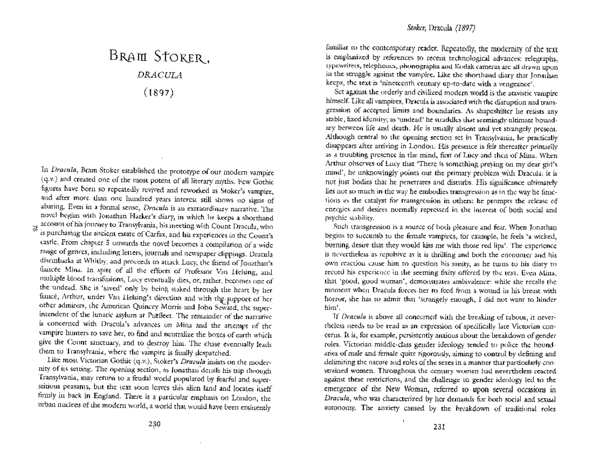 Dracula - titles medeening of the text BRAM STOKER is emphasized ...