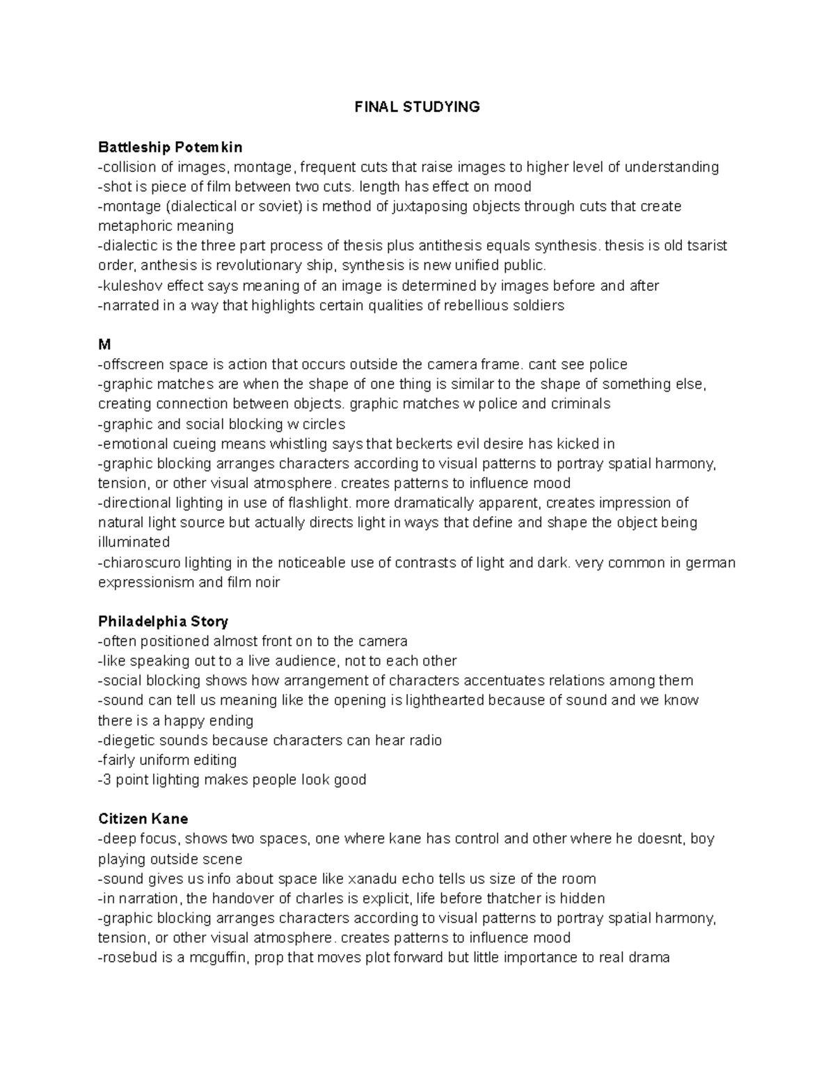 Final Studying Summary Critical Approach To Cinema FINAL STUDYING final-studying-summary-critical-approach-to-cinema-final-studying