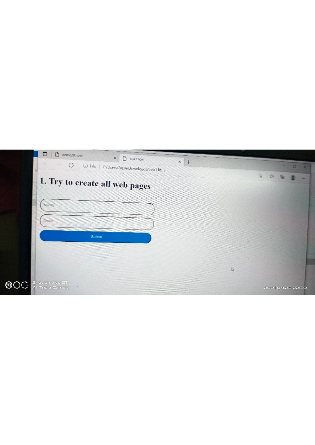 Html task 3 - Btech - Studocu
