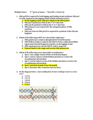 Genetics Midterm 2 Study Notes - 55-210 - Studocu