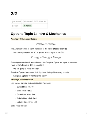 Midterm Practice Problems - What options trade a. On April 1 A: April ...