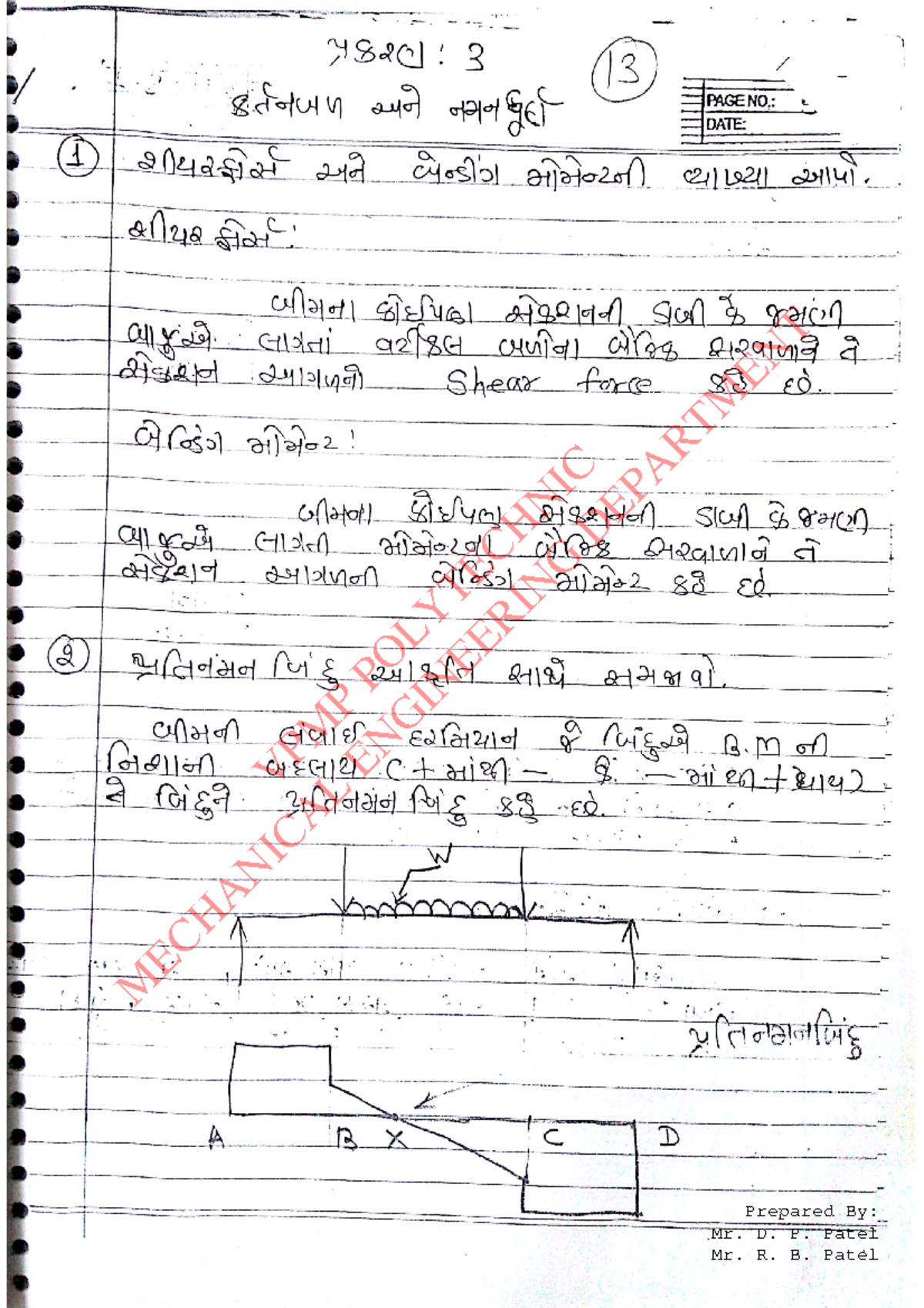 Sear Force AND Bending Moment - Strength Of Materials - VPMP ...