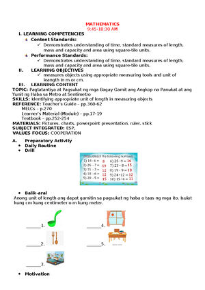AP2 Q4 W3 day3 - Miyerkules– May 17, 2023 Shortened time ARALING PANLIPUNAN 2 8:20-9: I. Layunin ...