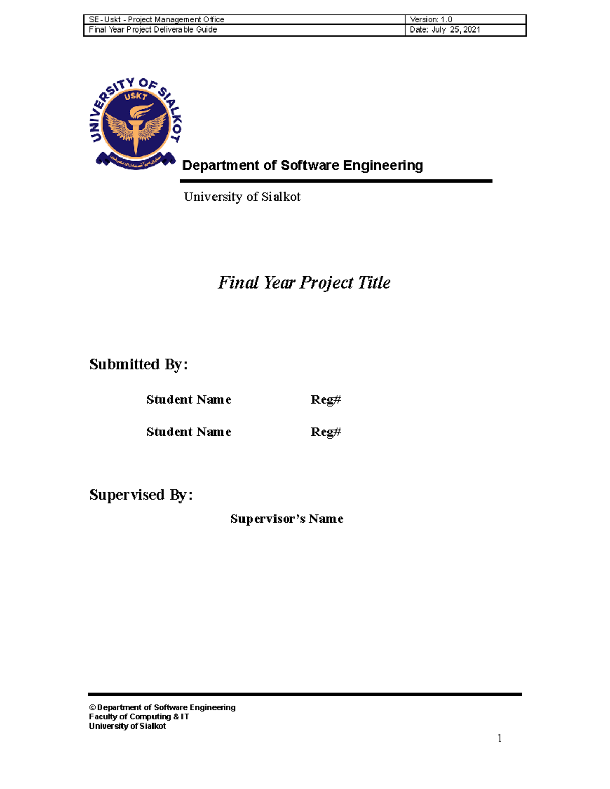 Proposal Document - FYP - Final Year Project Deliverable Guide Date ...
