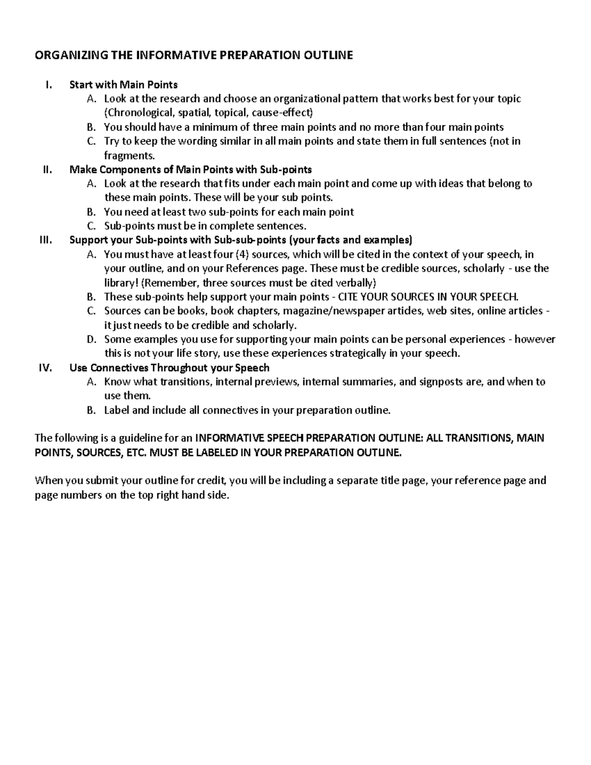 Organizing+THE+ Inforamtive+ Outline - ORGANIZING THE INFORMATIVE ...