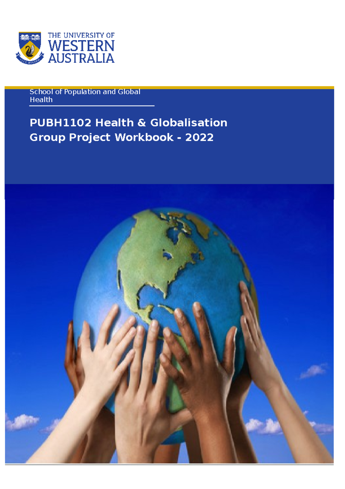 PUBH1102 Group Project Workbook 2022 - School of Population and Global ...