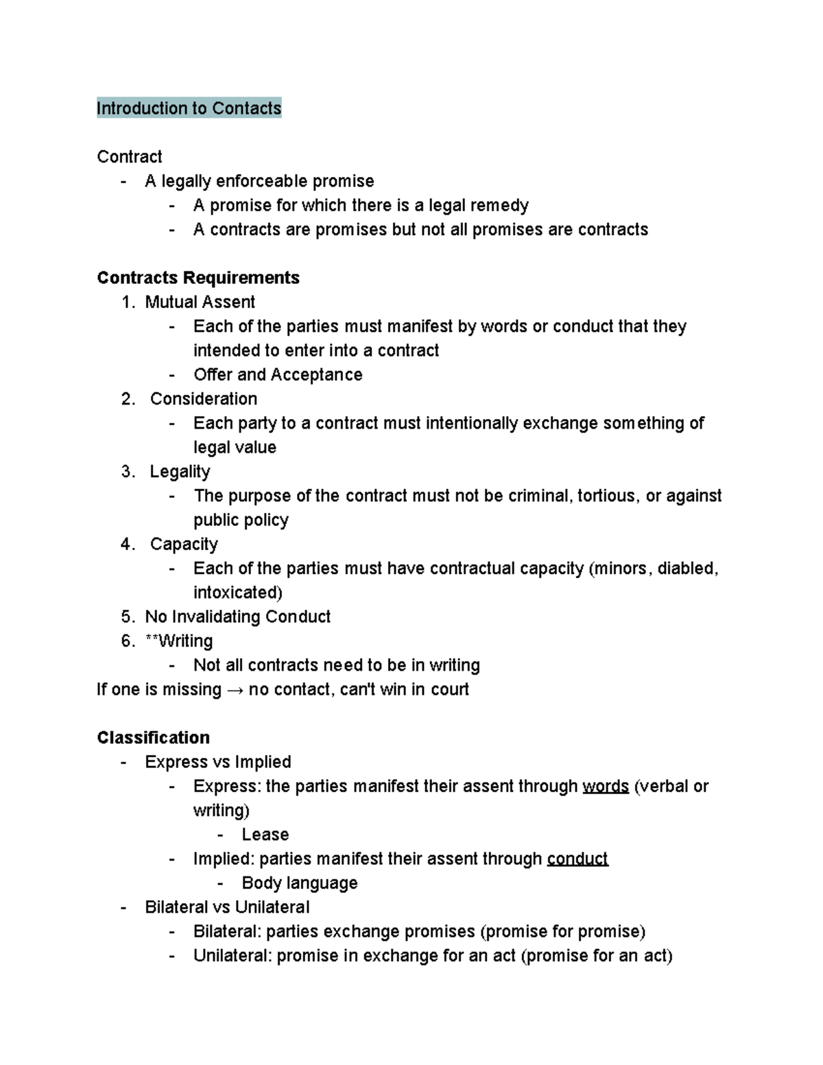 Chapter 9 - Lecture notes 9 - Introduction to Contacts Contract - A ...