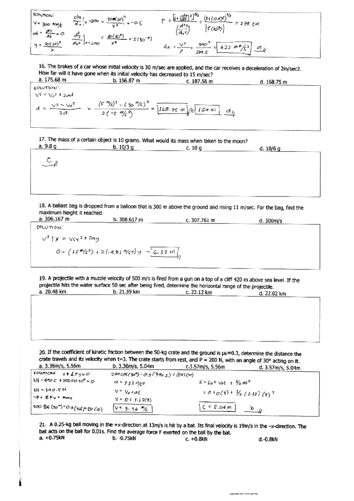 Engineering Mechanics LA 3.ESAS part 3 - Electrical Engineering - Studocu