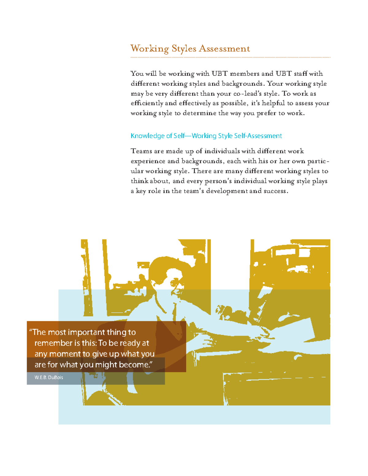 Working-Styles-Assessment - Working Styles Assessment You will be ...