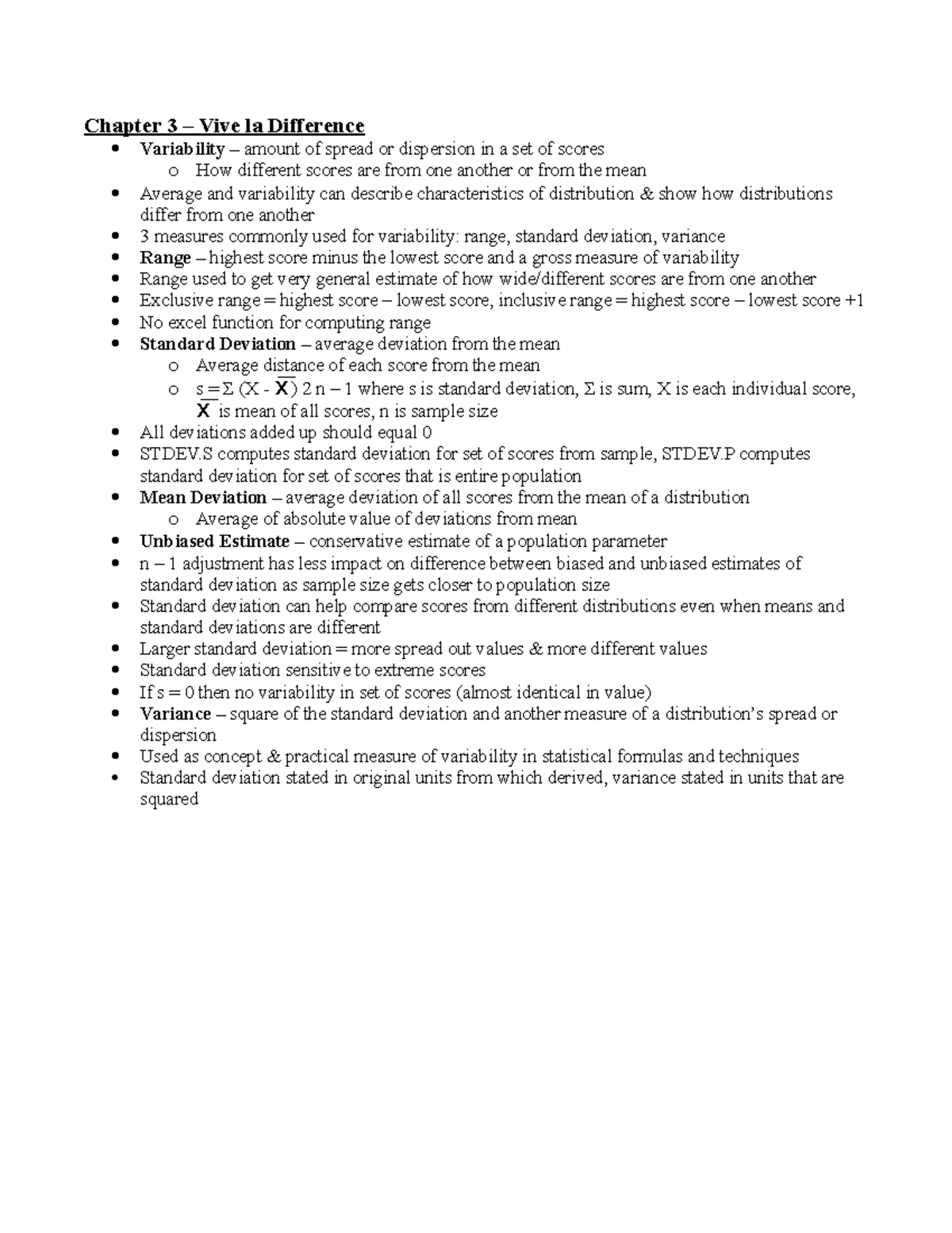 Chapter 3 - Vive la Difference - Chapter 3 – Vive la Difference ...