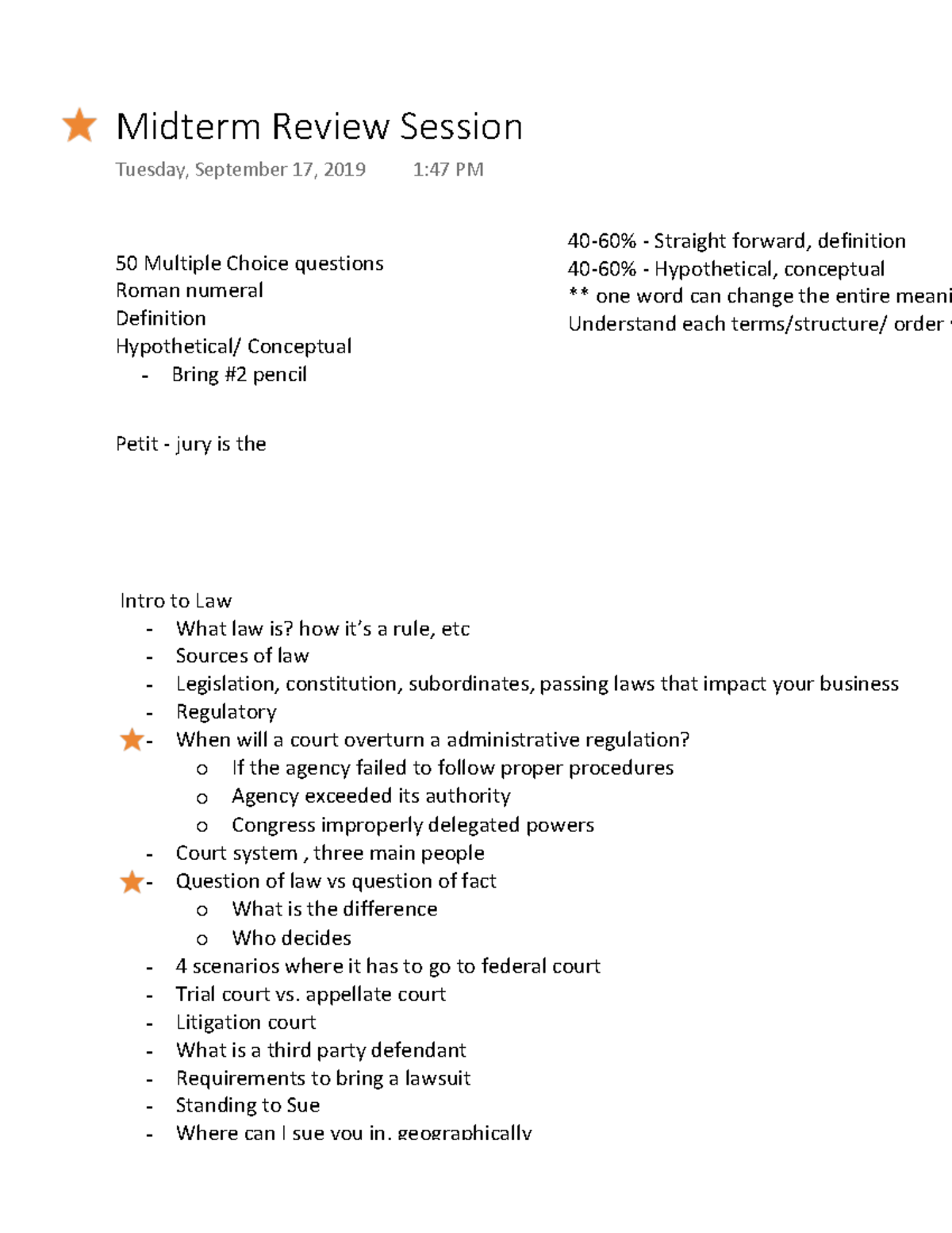 Midterm Review Session Warning Tt Undefined Function 32 50 Multiple Choice Questions Roman