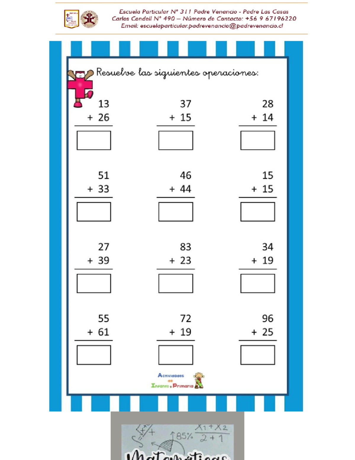 Resuelve las siguientes sumas y restas - Matemáticas Básicas - Studocu