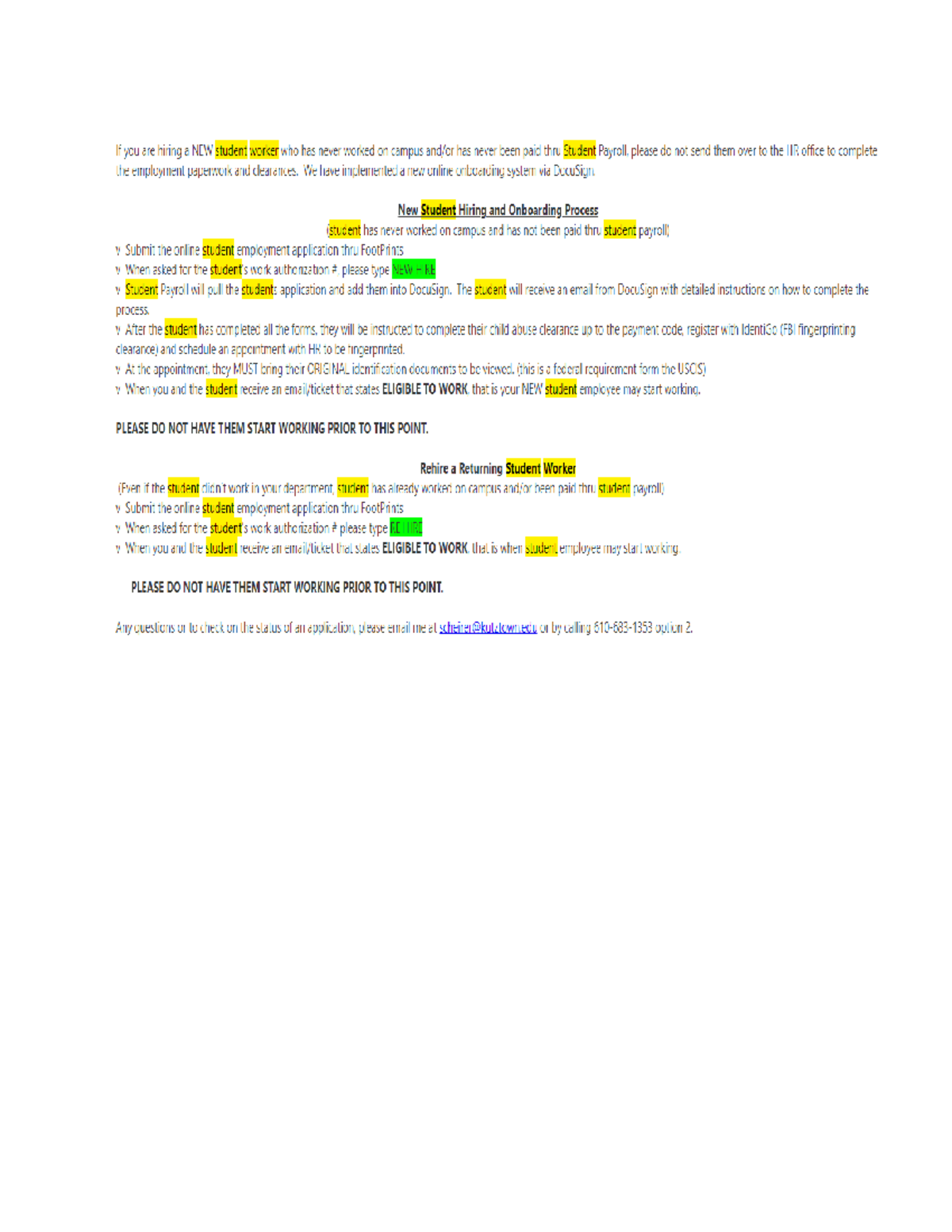 Student Worker Information - HIS 311 - Studocu