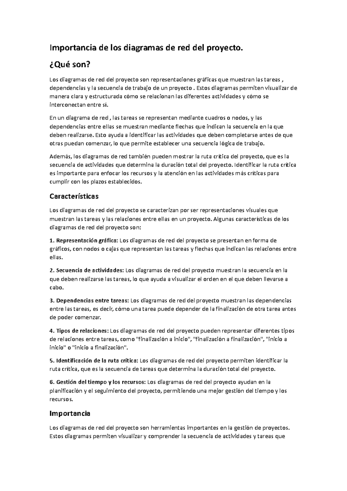 Importancia de los diagramas de red del proyecto - ¿Qué son? Los ...