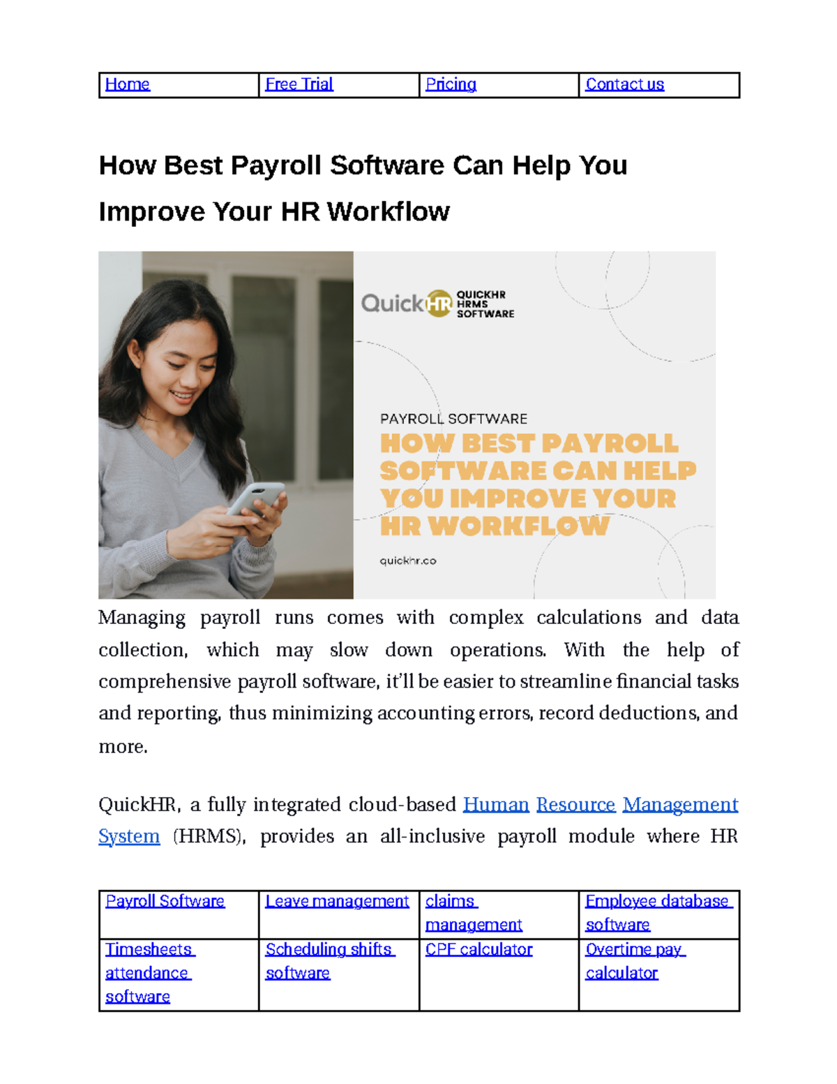 How Best Payroll Software Can Help You Improve Your HR Workflow - - Studocu