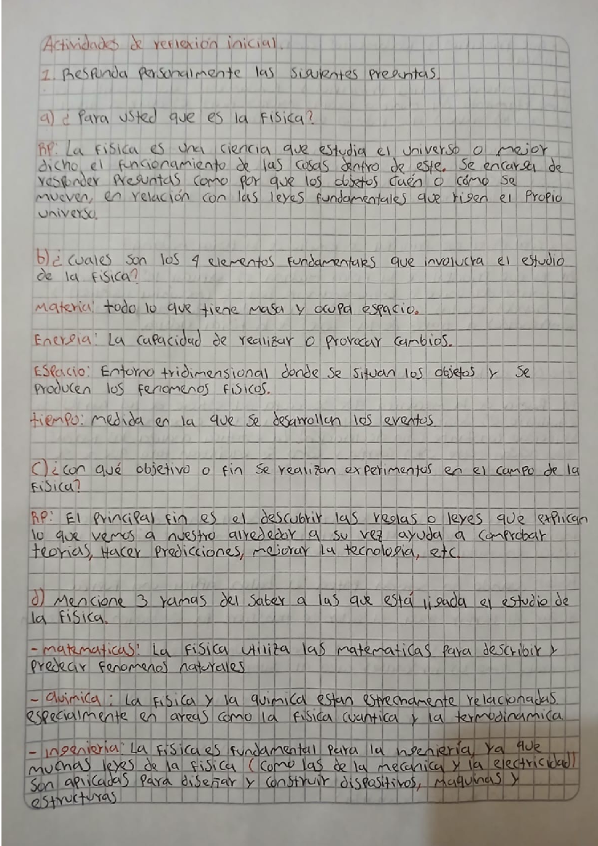 Act 1 - Actividad de Reflexion Inicial - Actividades de reflexion inicial 1. Respunda ...
