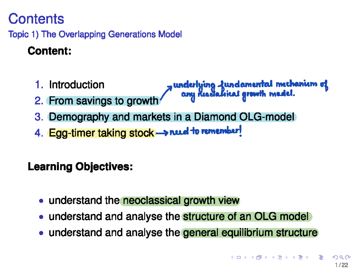 Lecture 1B. The OLG Model (Part 2) - ES30026 - Studocu