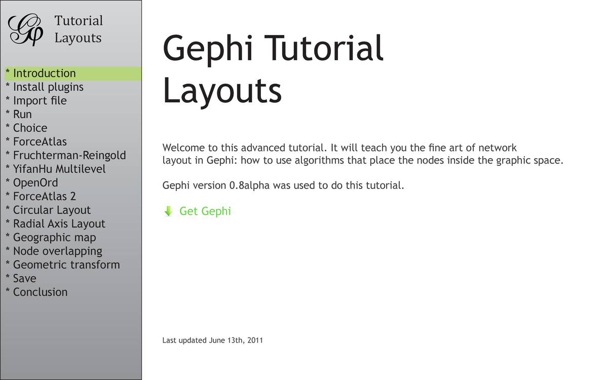 Gephi-tutorial-layouts - Layouts Gephi Tutorial Layouts Welcome to this ...