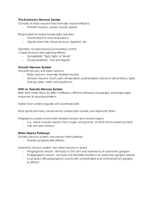 Ch 13 Notes Anatomy Notes - Ch. 14 Brain and Cranial Nerves Brain 4 ...