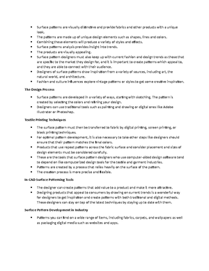 FTT 110 Notes 16 - global textile and fashion industry; an overview of ...