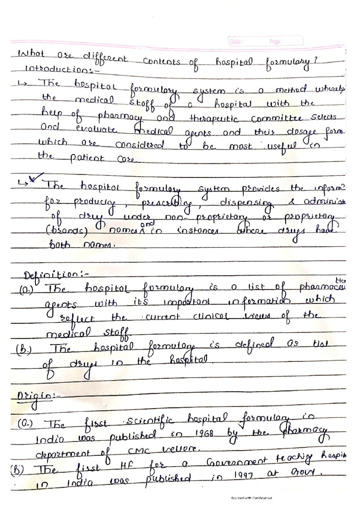 Hospital formulary - This is good - B.Pharm - Studocu