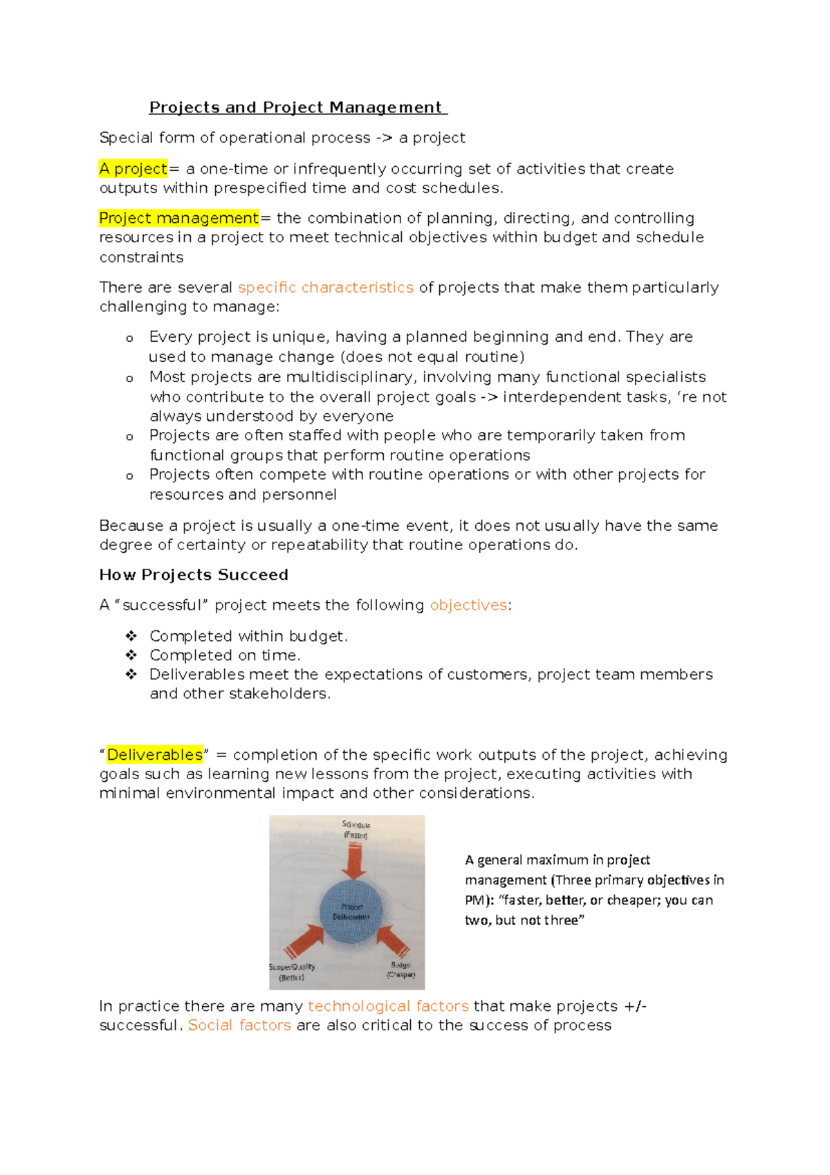 Projects and Project Management - Projects and Project Management ...