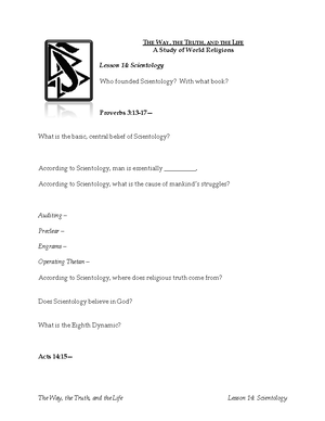 LRHHitchman Interview Practice - AN INTRODUCTION TO SCIENTOLOGY An ...