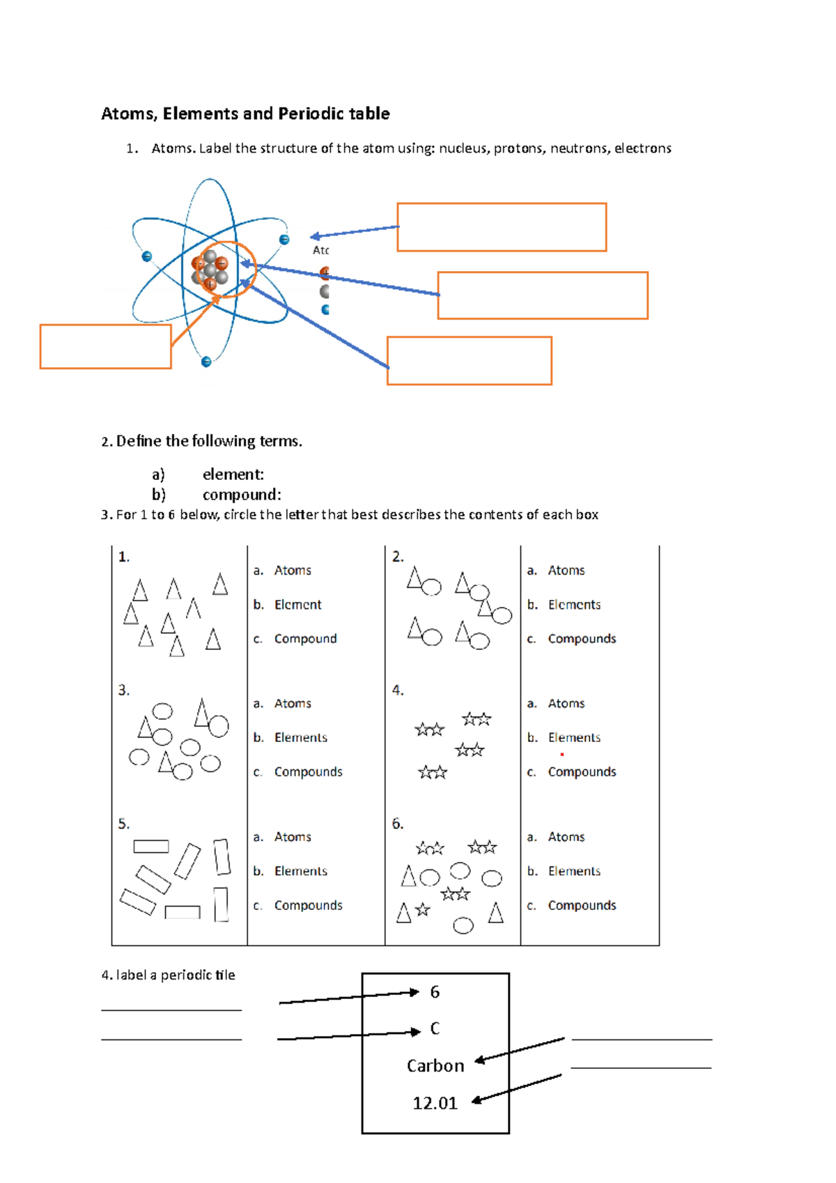 T4-3-1Atoms and periodic table - Atoms, Elements and Periodic table ...