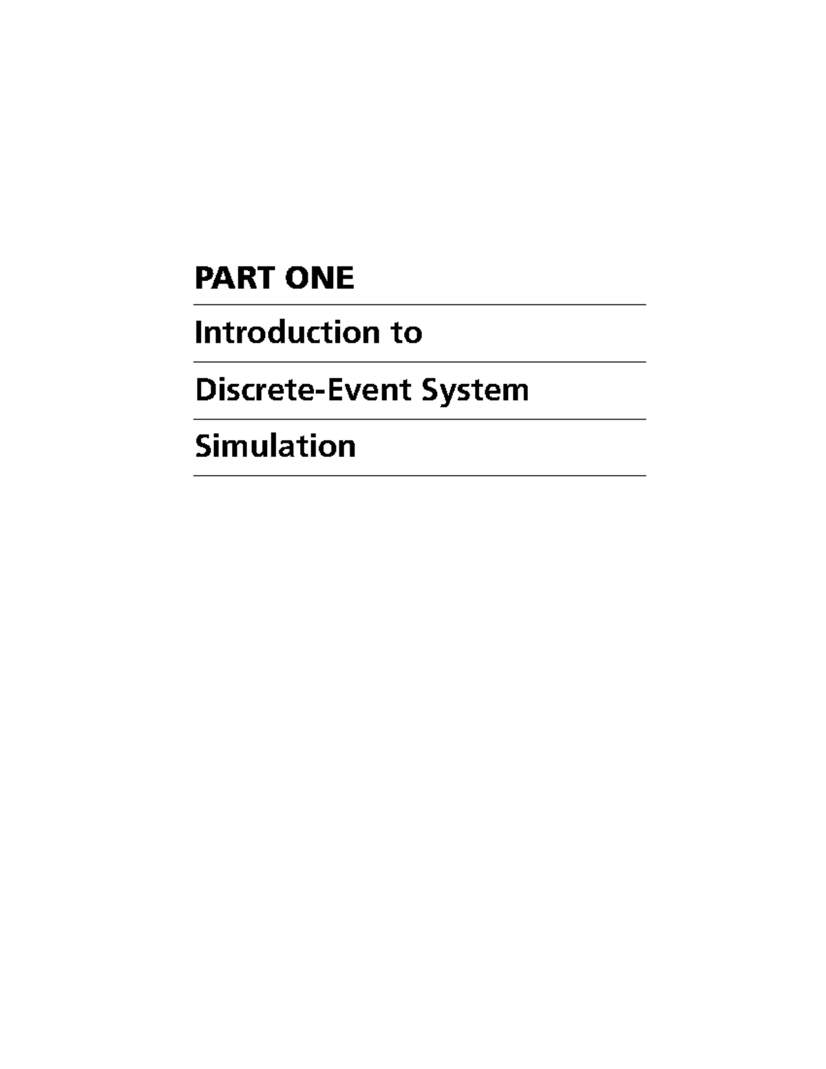 Chapters 1 To 3 Simulation Practice Part One Introduction To Discrete Event System