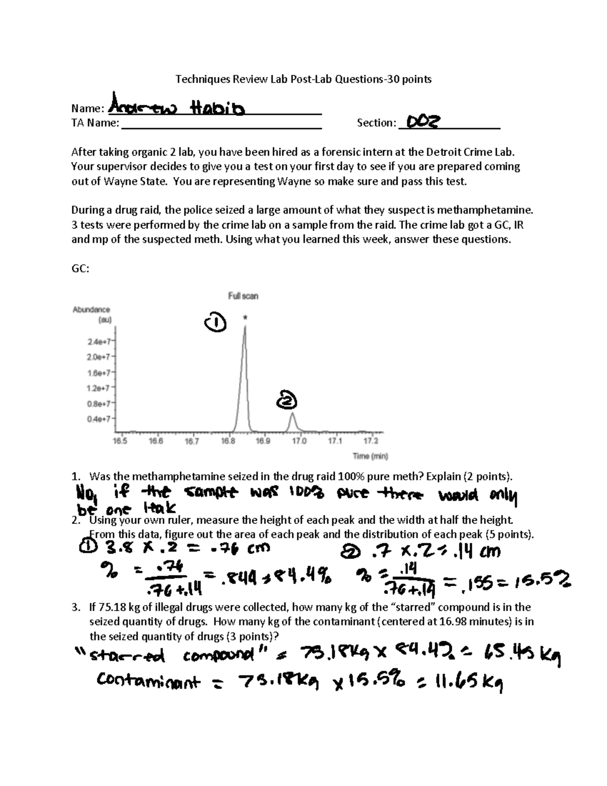 Winter+2021-Techniques+Review+Post-Lab+Questions - Techniques Review ...