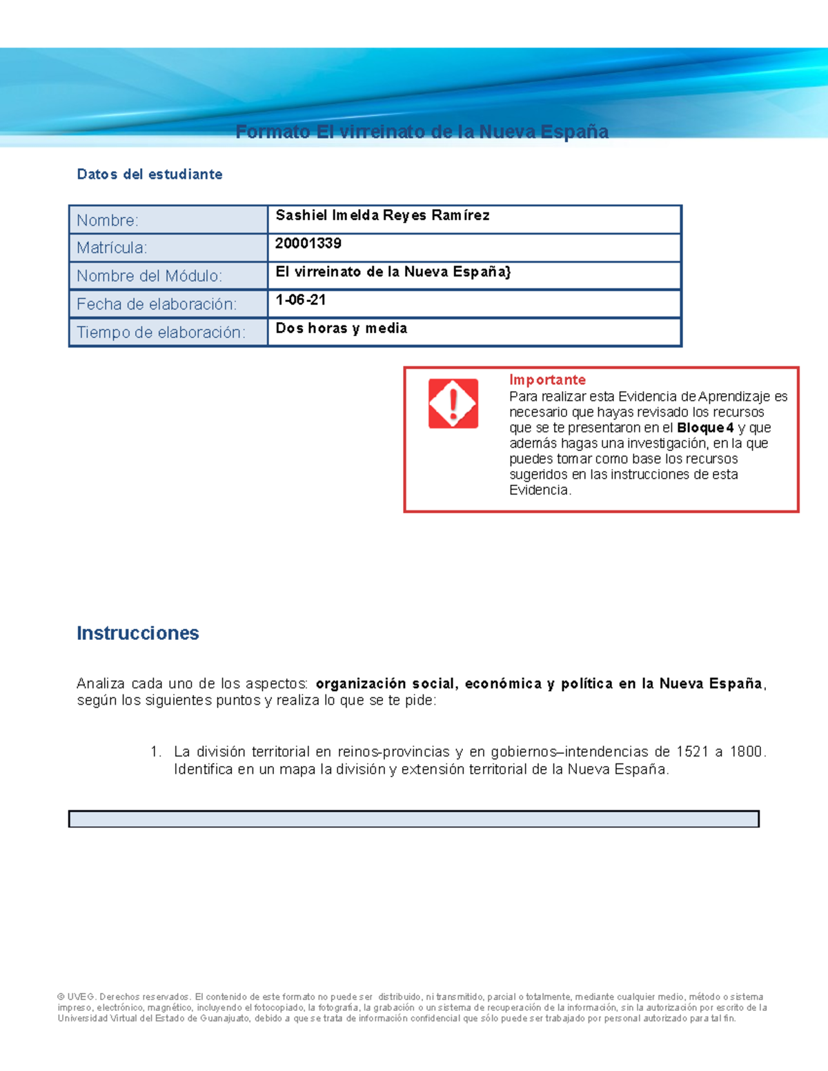 Reyes Sashiel Virreinato de la Nueva España - Formato El virreinato de ...