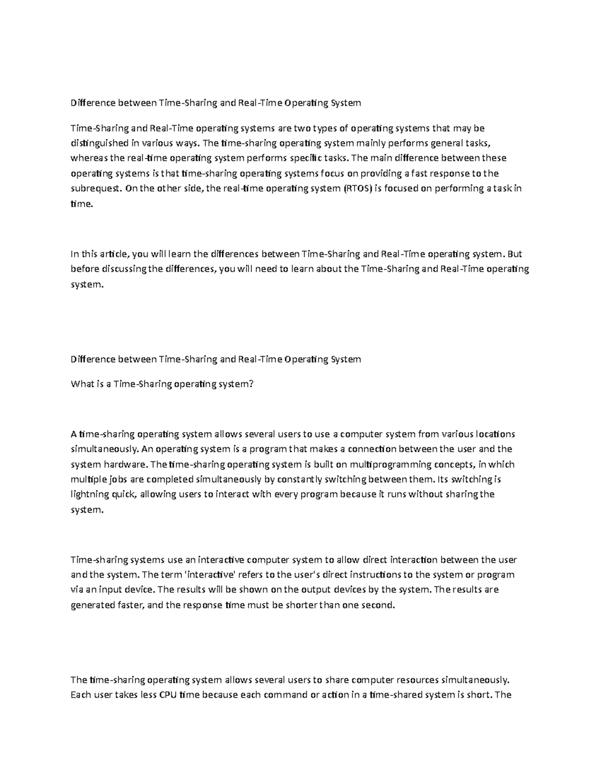 Difference betw2-WPS Office - Difference between Time-Sharing and Real ...